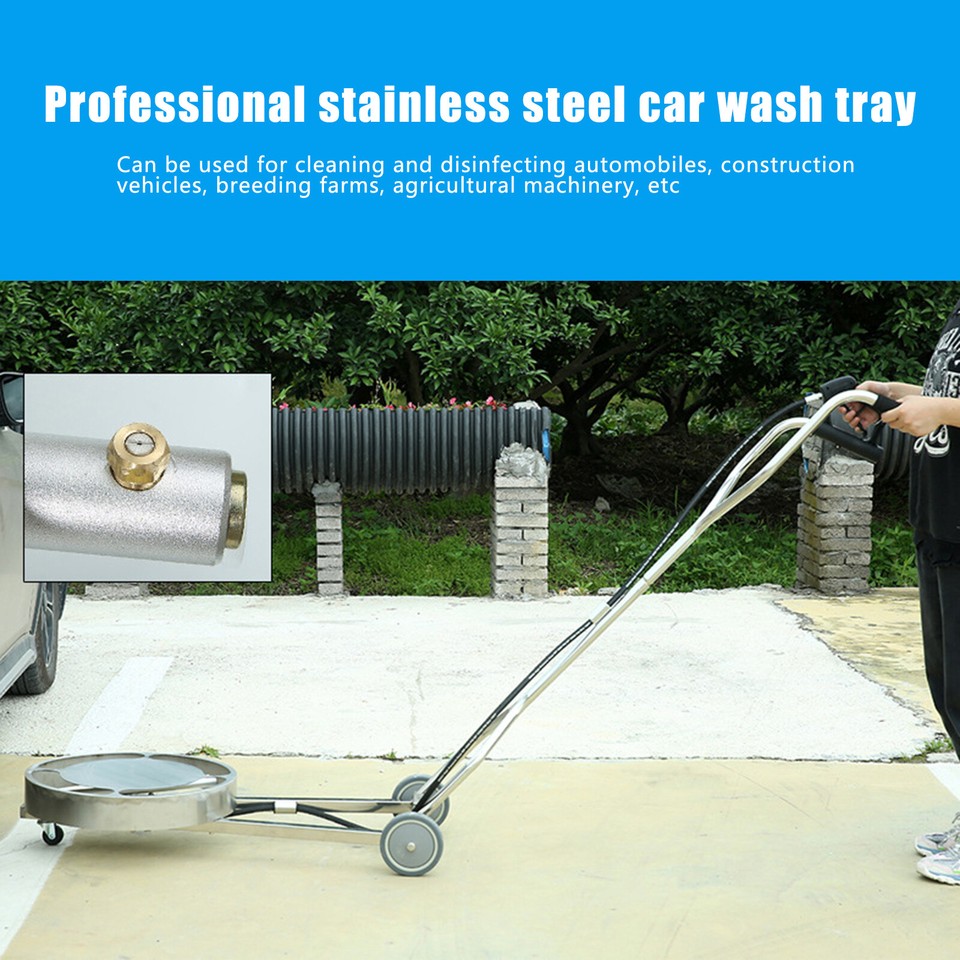 30.2L Pressure Washer 2 Nozzles Undercarriage Cleaner Under Car Chassis ...