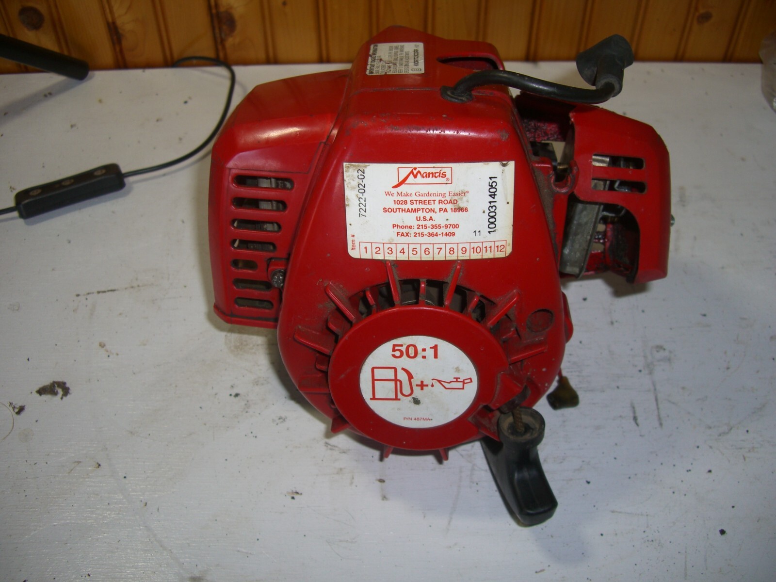 Mantis sv-4/b power head garden tiller parts Used Engine Motor No Spark ...