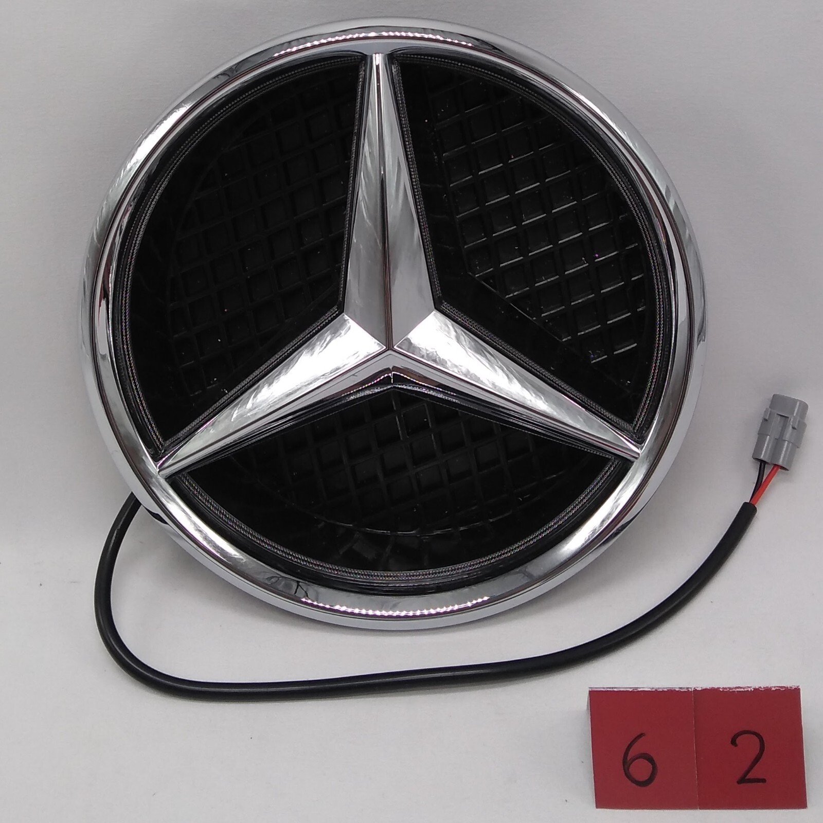 Car Front Grille LED Emblem Light Illuminated Logo Star Badge For ...