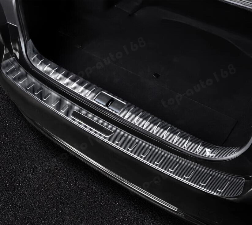 Stainless stee Carbon Look Outside Rear Sill Cover Trim For Lexus LS ...