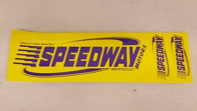Speedway Motors Race Car Racing Decals Stickers | eBay