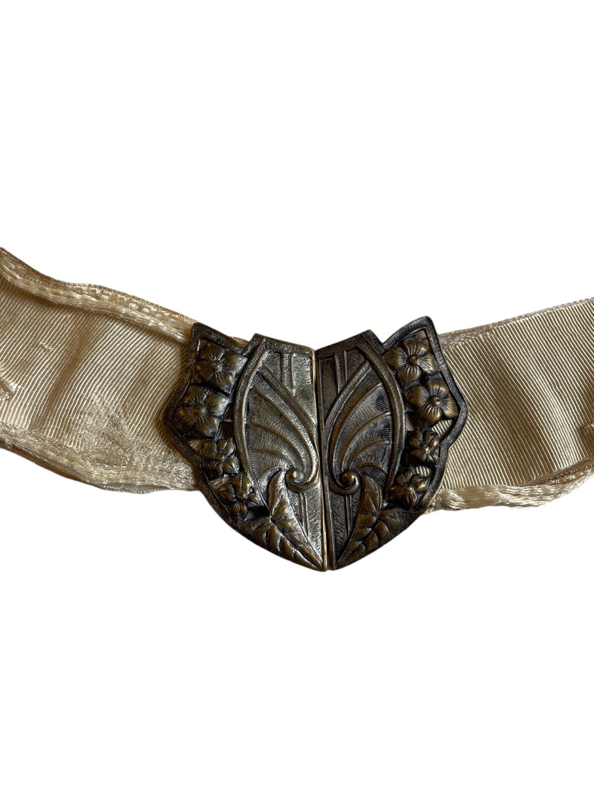 Vintage Antique Edwardian 1910s Art Nouveau Belt Buck… - Gem