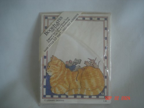 PACKAGE 9 NEW Vtg. LOONART DESIGNS KITTY CAT w/ MICE Self-Adhesive ...