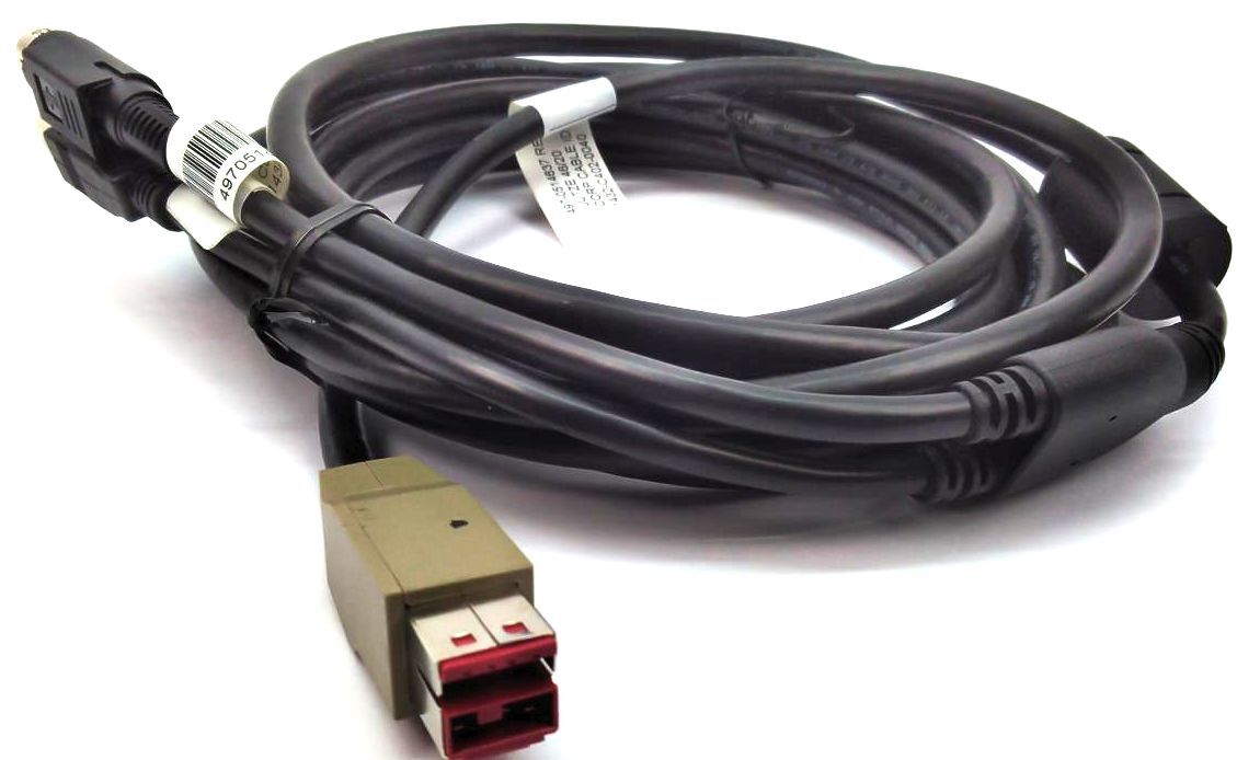 NCR 497-0514637 Rev B Register Power & Data Cable 1432-C402-0040 for ...