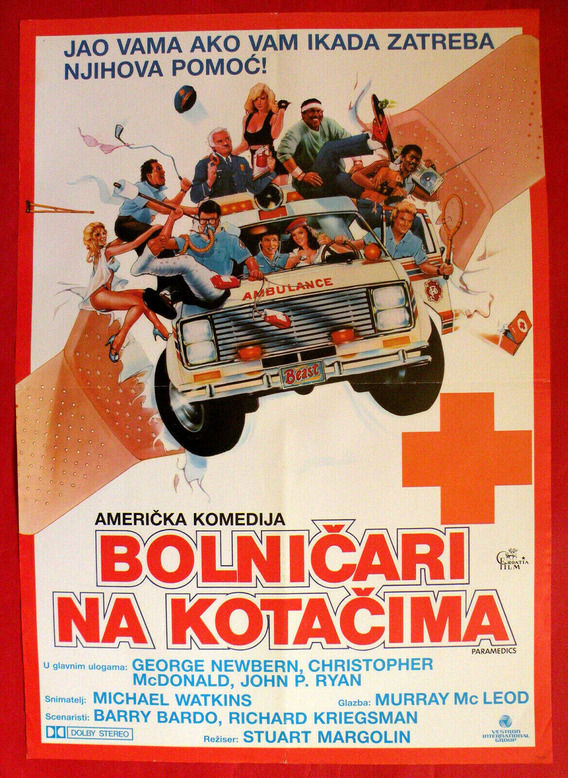 PARAMEDICS 1988 GEORGE NEWBERN CHRISTOPHER MCDONALD MARGOLIN EXYU MOVIE ...