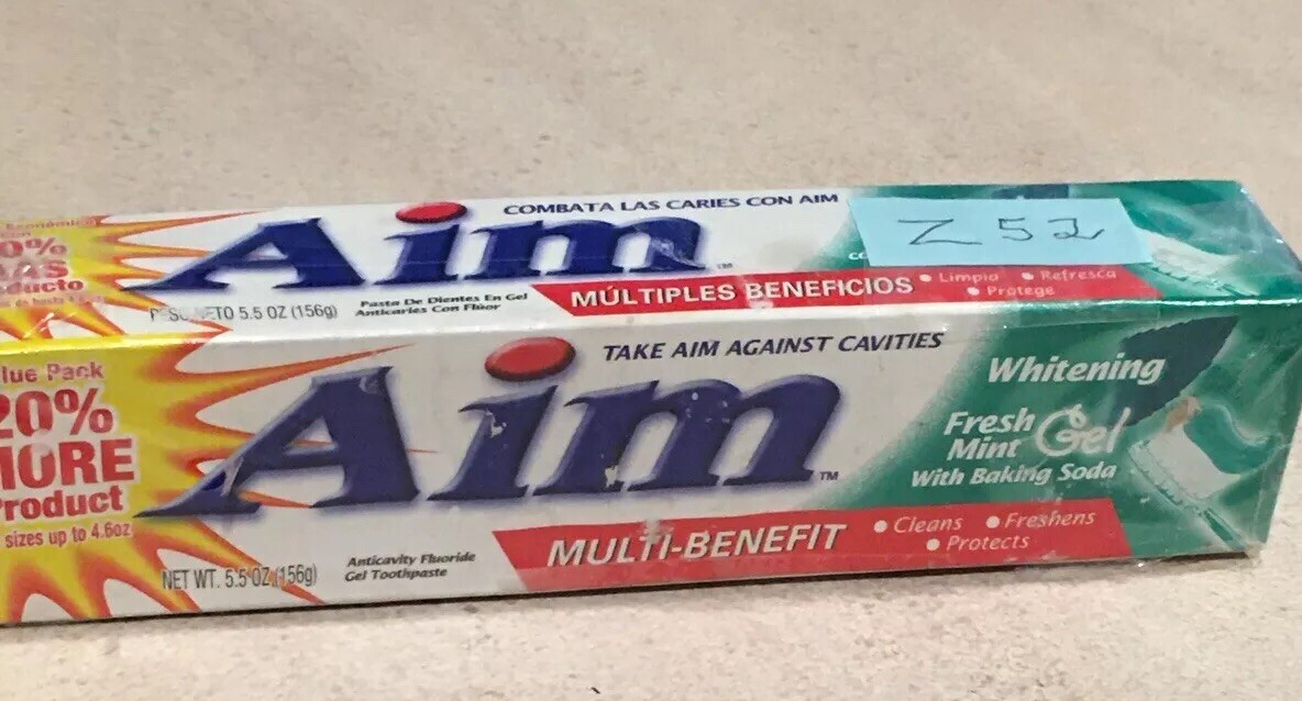 Aim Toothpaste Logo 3 Gum Vend Machine Prize Aim Colga Crest