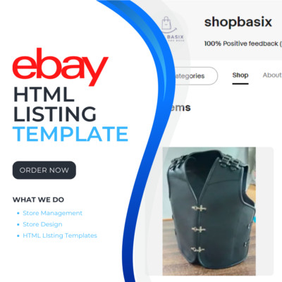 eBay HTML Listing Template - Responsive, Minimal, Professional | eBay