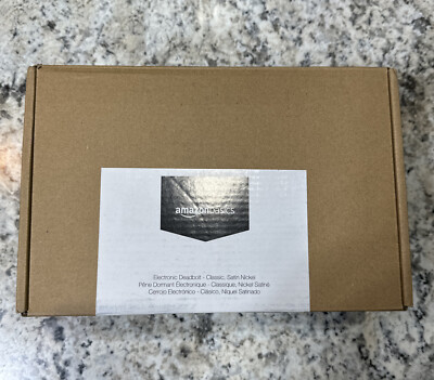 Amazon Basics Satin Nickel Classic Electronic Keypad Deadbolt Door Lock ...