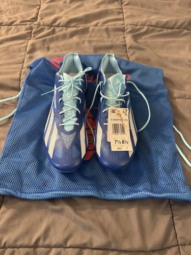 Adidas X CRAZYFAST+ FG Low Mens Soccer Cleats Blue HQ4512 NEW Size 7.5 ...