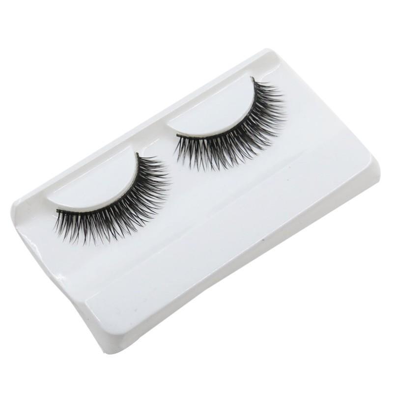 3D Mink False Eyelashes Wispy Cross Long Thick Soft Long Fake Eye ...