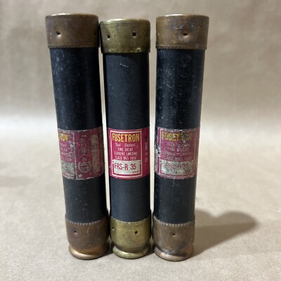 Bussmann Buss FRS-R-35 35 Amp Fuse FRSR35 Fusetron Lot of 3 | eBay