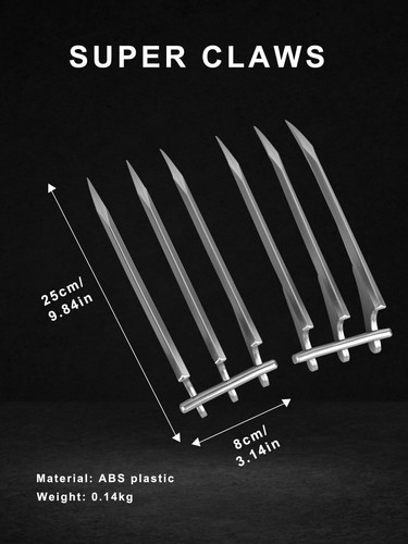 Wolf Claws, 1 Pair Durable Realistic Plastic Claw for Halloween Cosplay ...