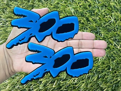 300 Drip Car Emblem Badges New Racing Aggressive Numbers Dark Blue On ...