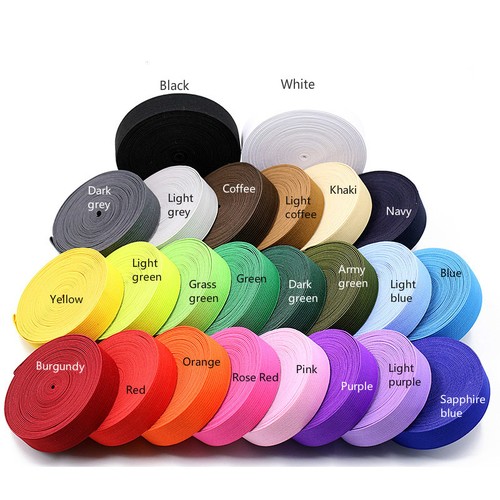 2cm Flat Elastic Bands Stretch Waistband Thick Rubber Band DIY Sewing ...