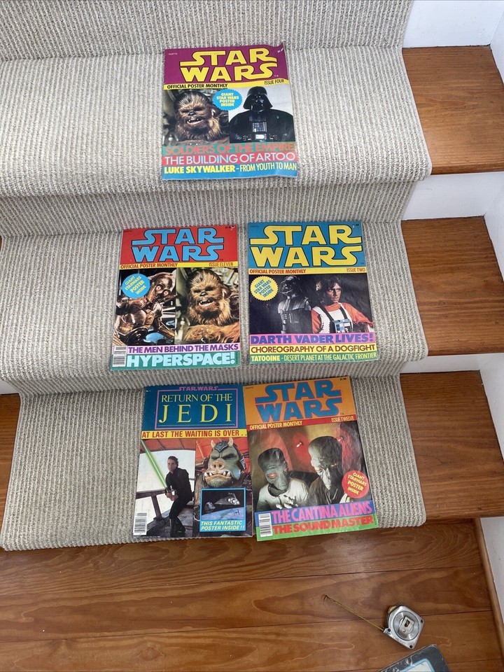 Star Wars Original Monthly Magazines, Five Issues. Estate Sale Items ...