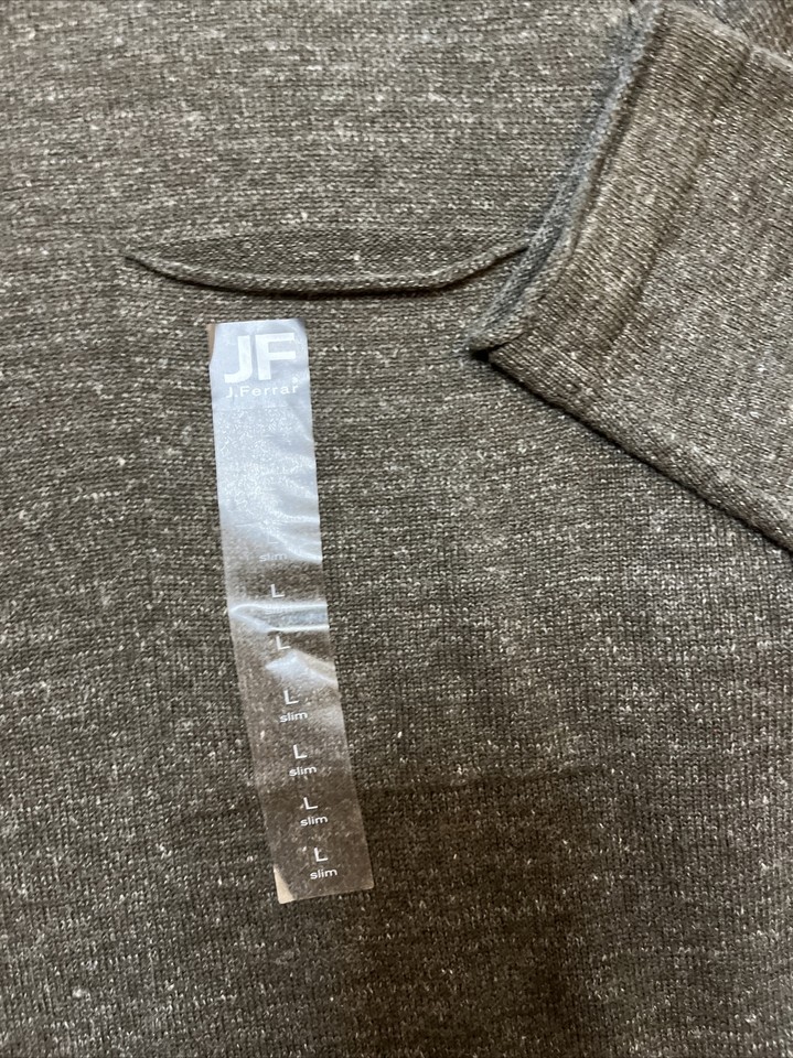 Men’s Sweater J. Ferrar Slim Fit Crewneck Pullover Casual Sweatshirt ...