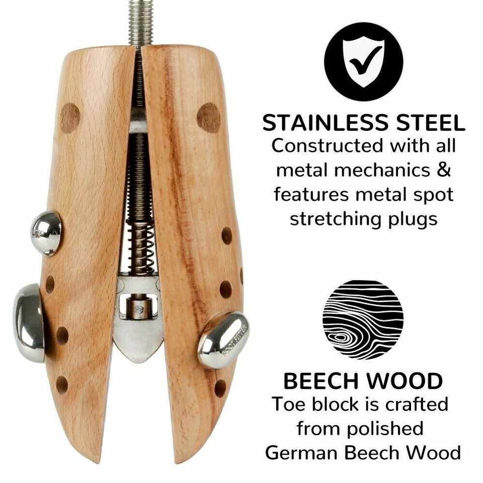 FootFitter Premium Professional Boot Stretcher Set - Pair of Boot ...