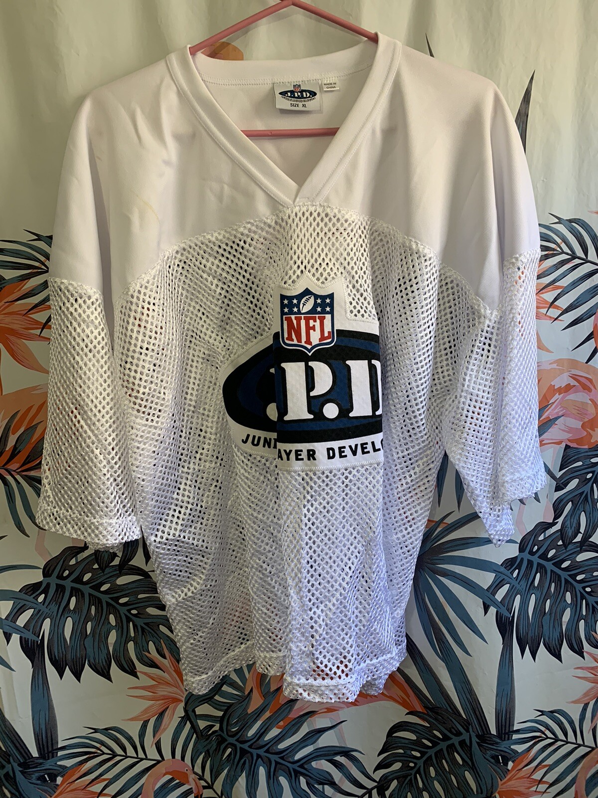 NFL Football JPD Junior Player Development White Mesh Jersey Size XL | eBay