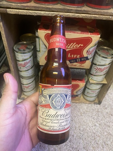 Budweiser beer Bottle Anheuser busch St. Louis mo Old Early Bottle Irtp ...