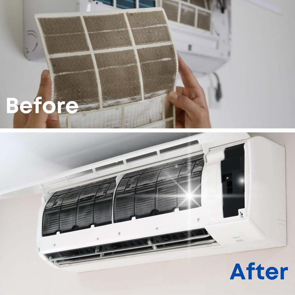 13Pcs Mini Split Cleaning Kit Bag with 2L High Pressure Sprayer, Air ...