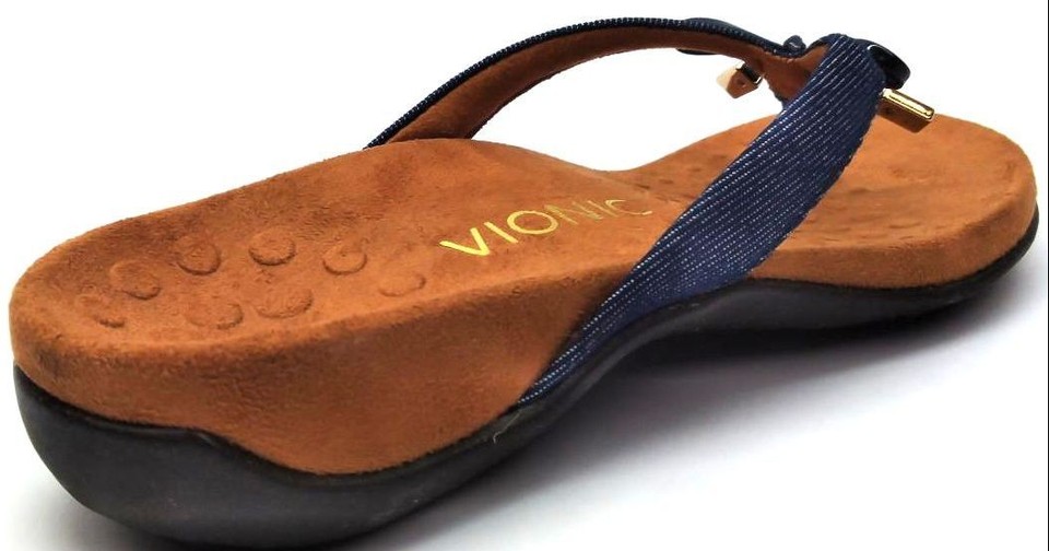 Vionic Women's Rest Bella II Sandals Flip Flops Slide Toe-Post Comfort ...