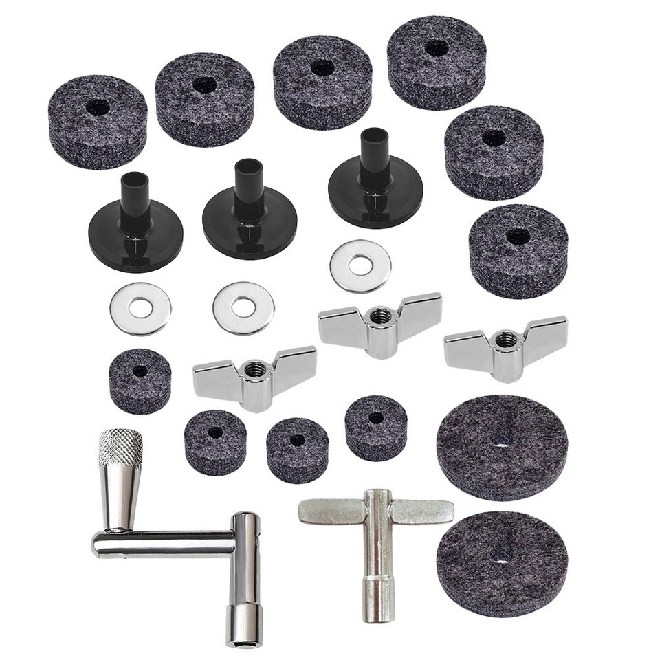 1 Set Practical Drum Kit Felt Pads Set Wing Nuts Drum Supplies Drum Set ...