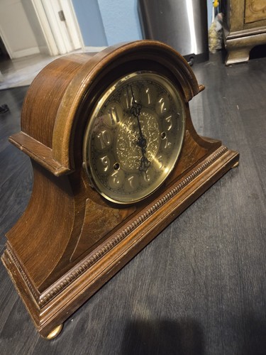 Vintage Wooden Sligh Mantle Clock Franz Hermle 1050-021 Movement New | eBay