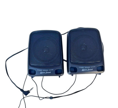 2 Set Lenoxx Dynamic Model SP-3 Speaker Sound System Music Mini w/Plug ...