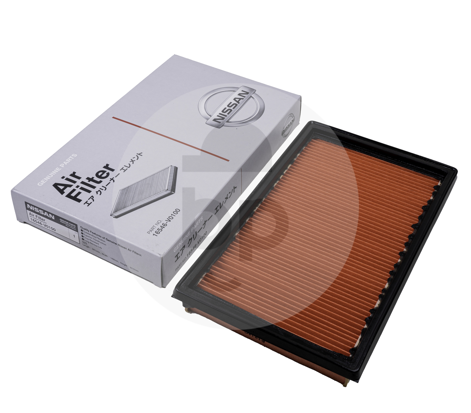 NISSAN 16546-V0100 - Air filter cross reference