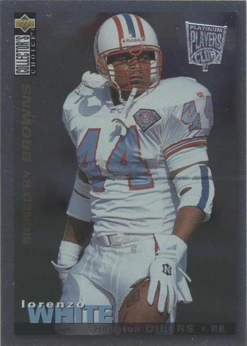 1995 Upper Deck Collector's Choice - Lorenzo White #114 Platinum ...