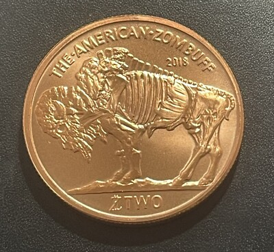 Zombiebucks Currency of the Apocalypse 1 Oz Copper Coin: 2017 Zombuff ...