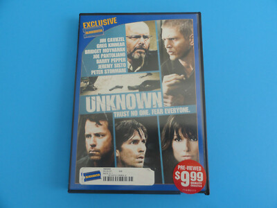 UNKNOWN (DVD, 2005) BLOCKBUSTER VIDEO EXCLUSIVE - JIM CAVIEZEL, PETER ...