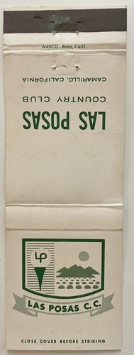 Las Posas Country Club CC Golf - CAMARILLO CALIFORNIA CA Vintage ...