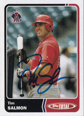 Tim Salmon 2003 Topps Total SIGNED Angels AUTOGRAPHED RARE | eBay