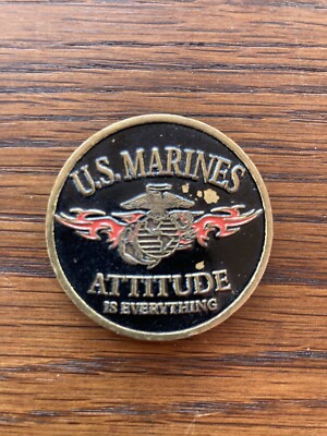 US Marines Coin Attitude is Everything USMC | eBay