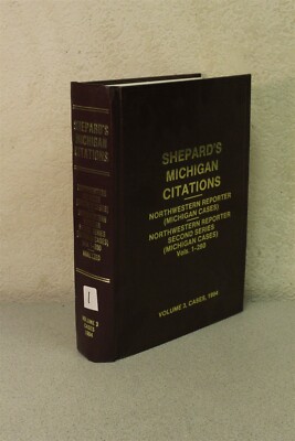 Shepards Michigan Citations Vol 3 cases 1994 *FREE SHIPPING* | eBay