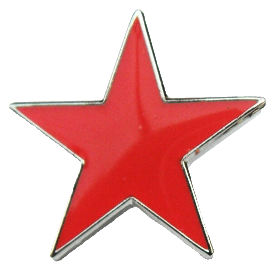 Red Star Pin Badge Five-pointed Pentagram Communism Communist Symbol ...