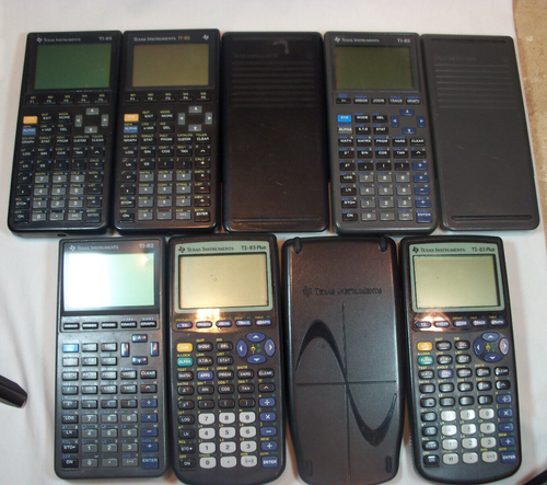 Texas Instruments Lot 11 Graphing Calculator TI-82 TI-83 Plus TI-85 ...