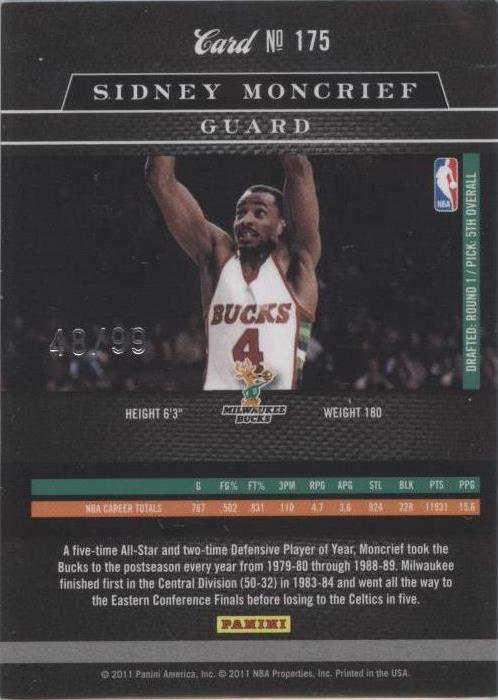 2010-11 Elite Black Box - Sidney Moncrief #175 for sale | eBay