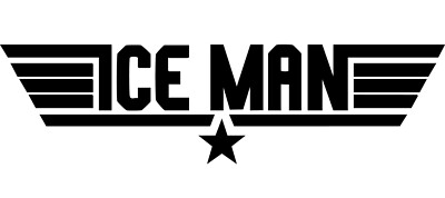Iceman decal sticker Top Gun Maverick Val Kilmer action jets navy ...