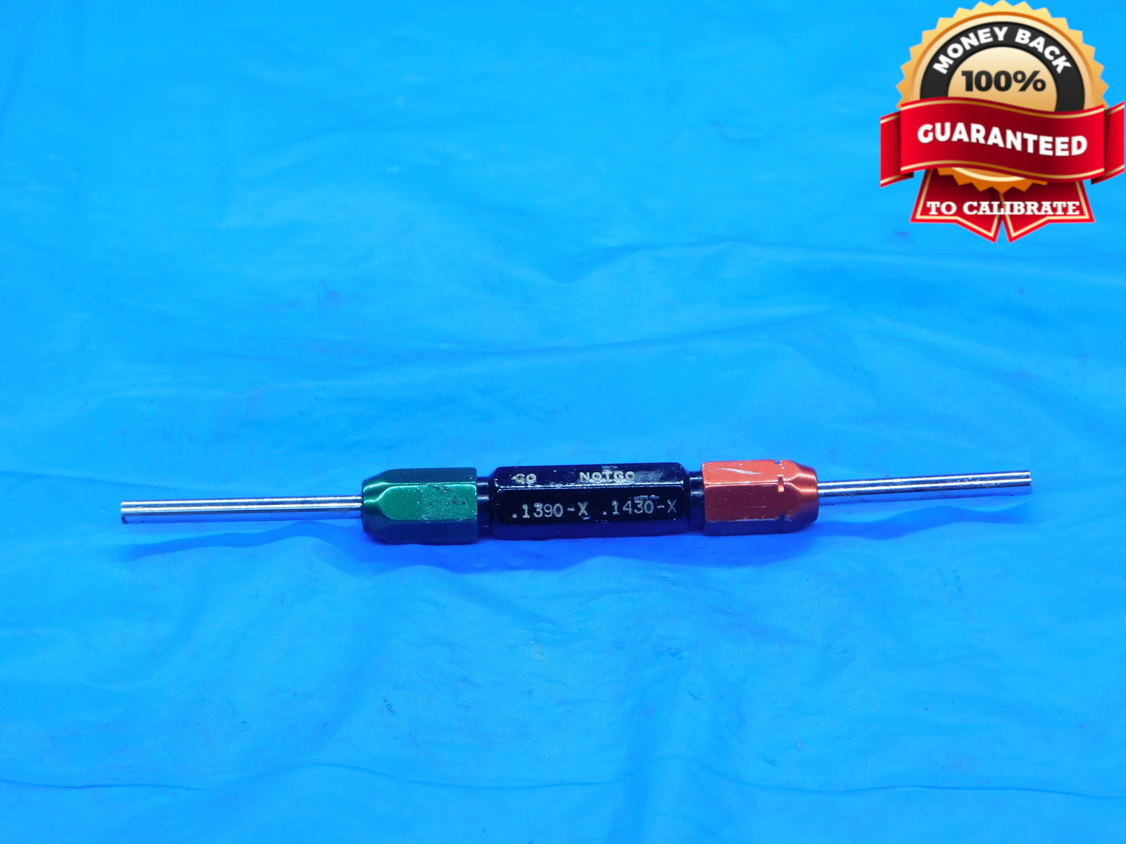 .1390 & .1430 CL X PIN PLUG GAGE GO NO GO .1406 -.0016 9/64 3.632 mm ...