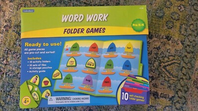 Lakeshore WORD WORK Folder Games Pre K-K | eBay