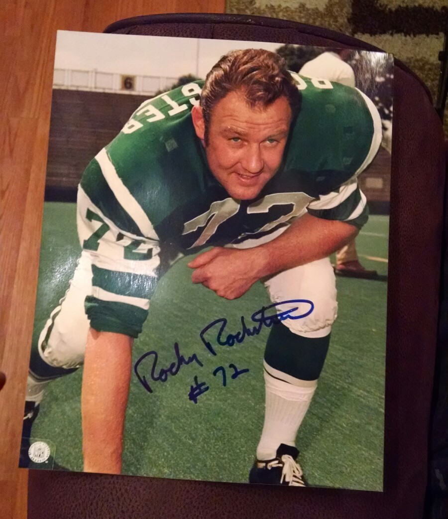 Autographed PAUL ROCKY ROCHESTER 8X10 New York Jets Photo - w/COA p1 | eBay