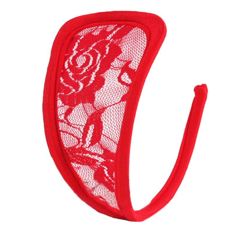 Womens Floral Lace C String Underwear Invisible Sexy Lingerie Solid ...