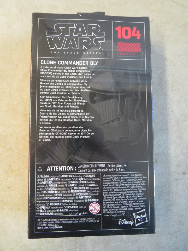 2019 Star Wars Black Series Clone Commander Bly 6" FIgure Hasbro MIB ...