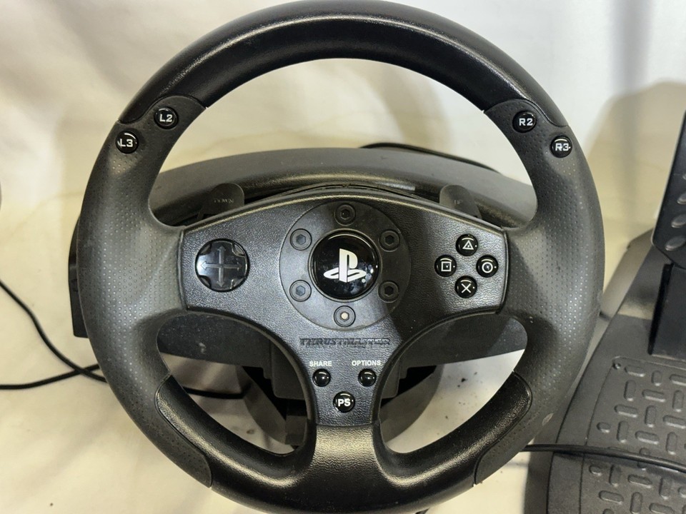 Thrustmaster T80 PS3 PS4 PS5 Racing Steering Wheel & Pedals Wired Black ...