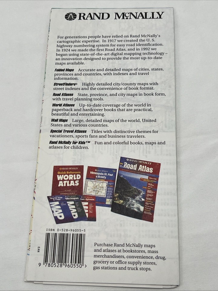 Rand McNally State Map of Alabama Paper Map 1993 Travel Map | eBay