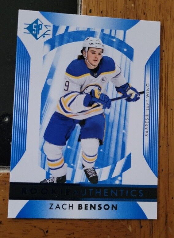 2023-24 SP Hockey Rookie Authentics Zach Benson #140 Buffalo Sabres | eBay