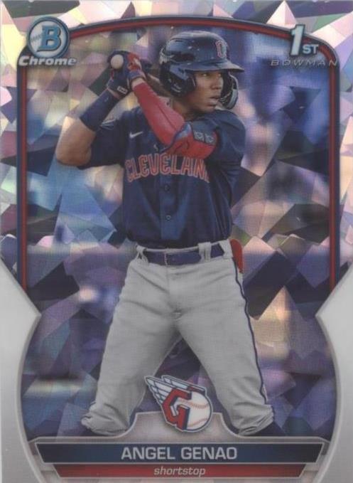 2023 Bowman - Chrome Prospects Angel Genao #BCP-140 Atomic Refractor ...