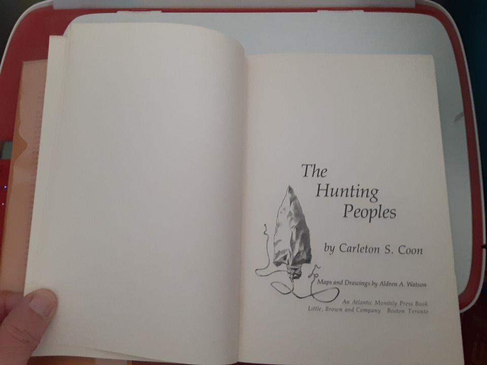 THE HUNTING PEOPLES BY CARLETON S. COON(1971) | eBay